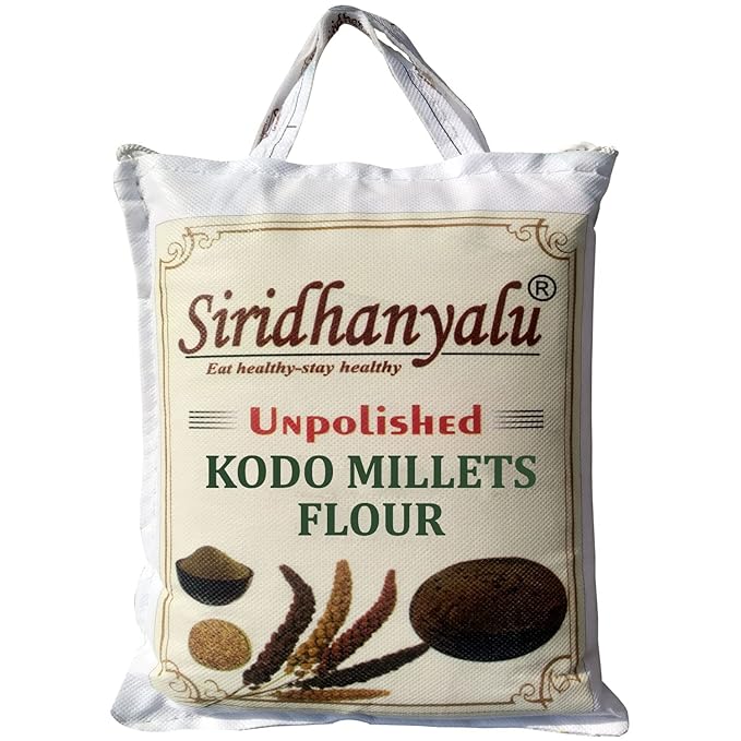 Kodra Atta (Unpolished & Organic) | Gluten Free Kodo Millet Flour ...